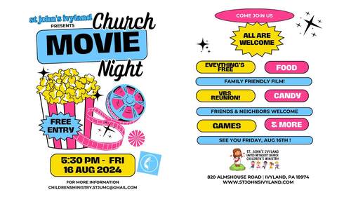 St John's Ivyland Church Movie Night (Aug) :: VBS Pro :: Group Publishing